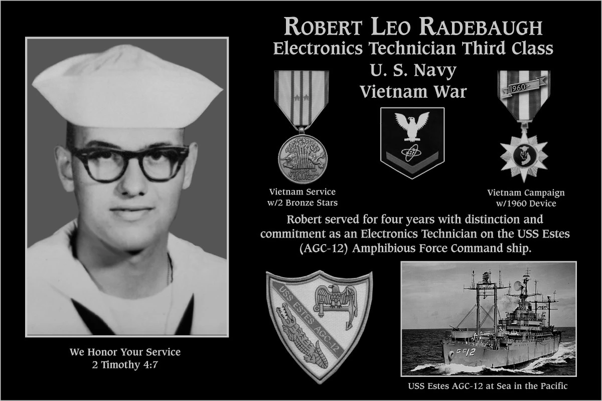 Petty Officer Third Class Robert Leo Radebaugh | Mt. Soledad Virtual Plaque