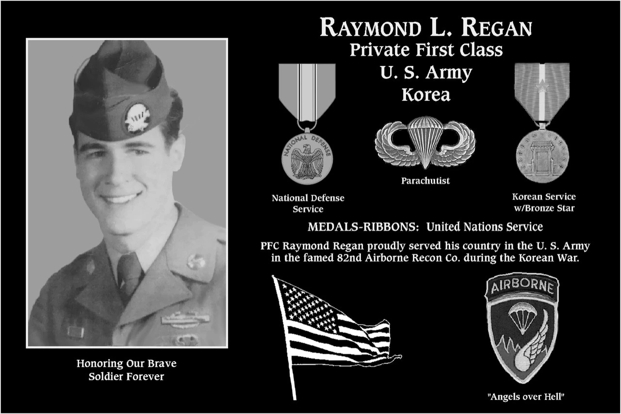 Private First Class Raymond L. Regan | Mt. Soledad Virtual Plaque