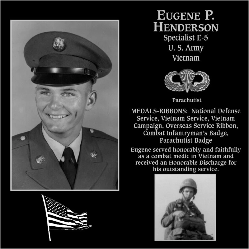Sergeant Eugene P. Henderson | Mt. Soledad Virtual Plaque