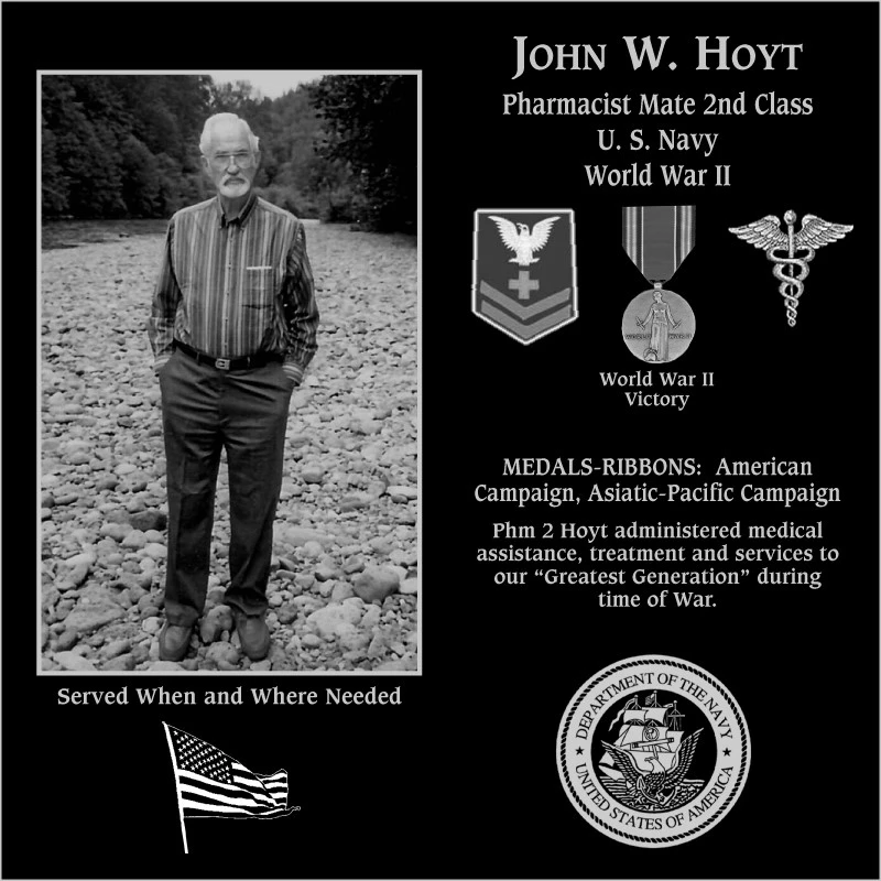 Petty Officer Second Class John W. Hoyt | Mt. Soledad Virtual Plaque