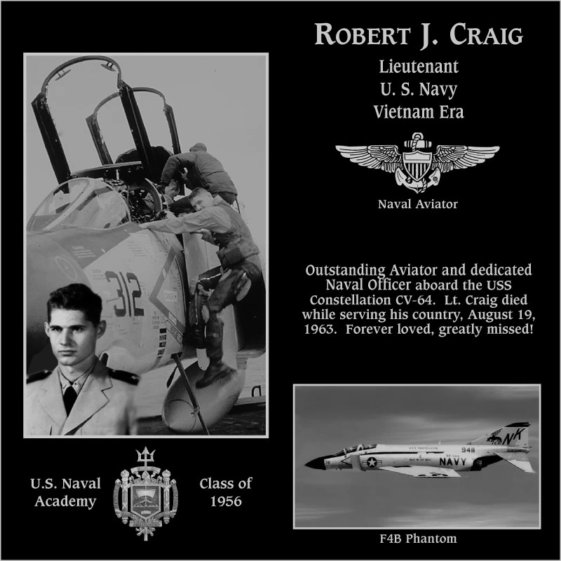 Lieutenant Robert J. Craig | Mt. Soledad Virtual Plaque