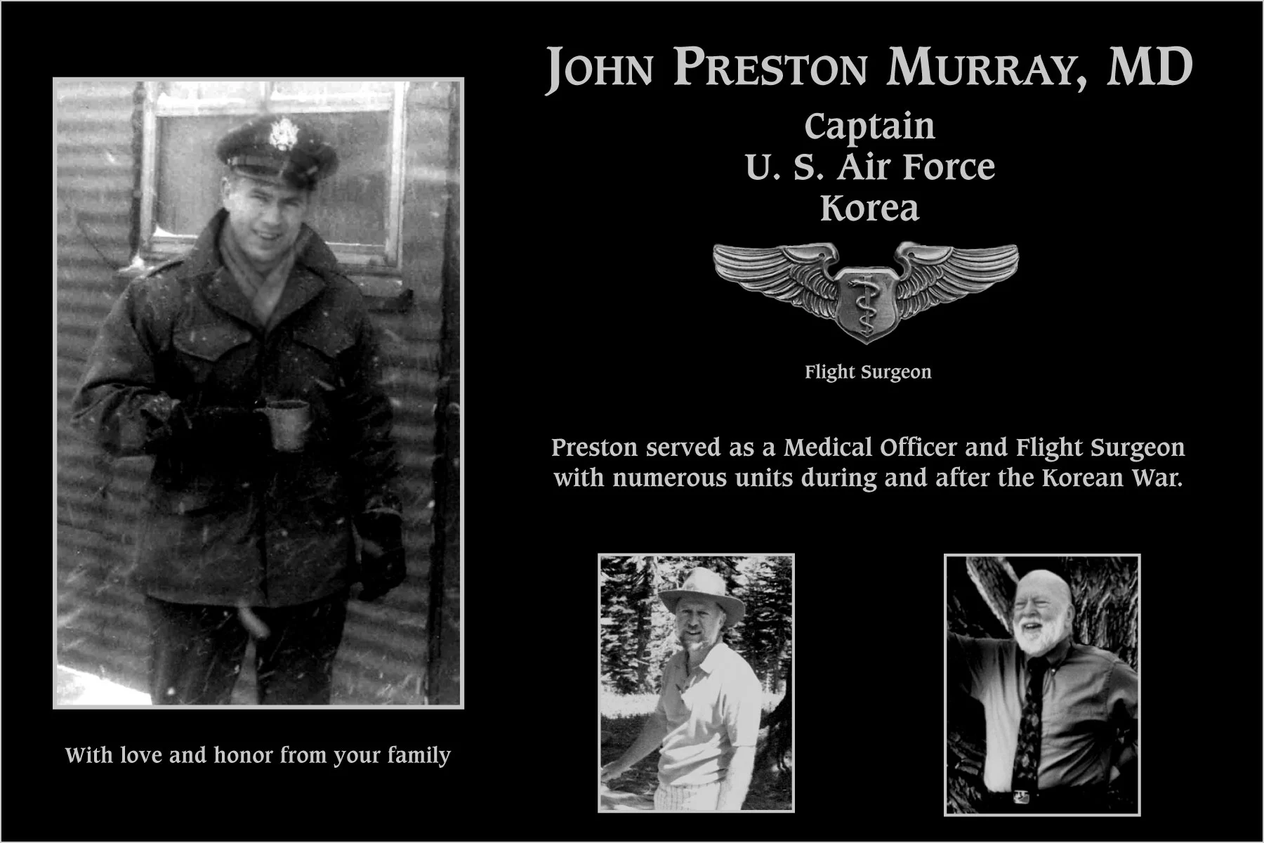 Captain John Preston Murray | Mt. Soledad Virtual Plaque