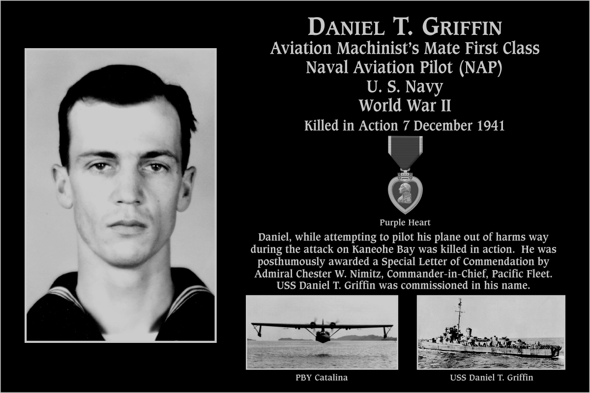 Petty Officer First Class Daniel T. Griffin | Mt. Soledad Virtual Plaque