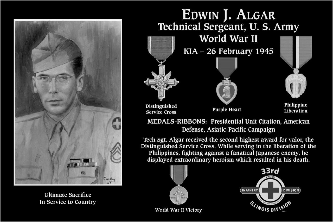 Sergeant Edwin J. Algar | Mt. Soledad Virtual Plaque