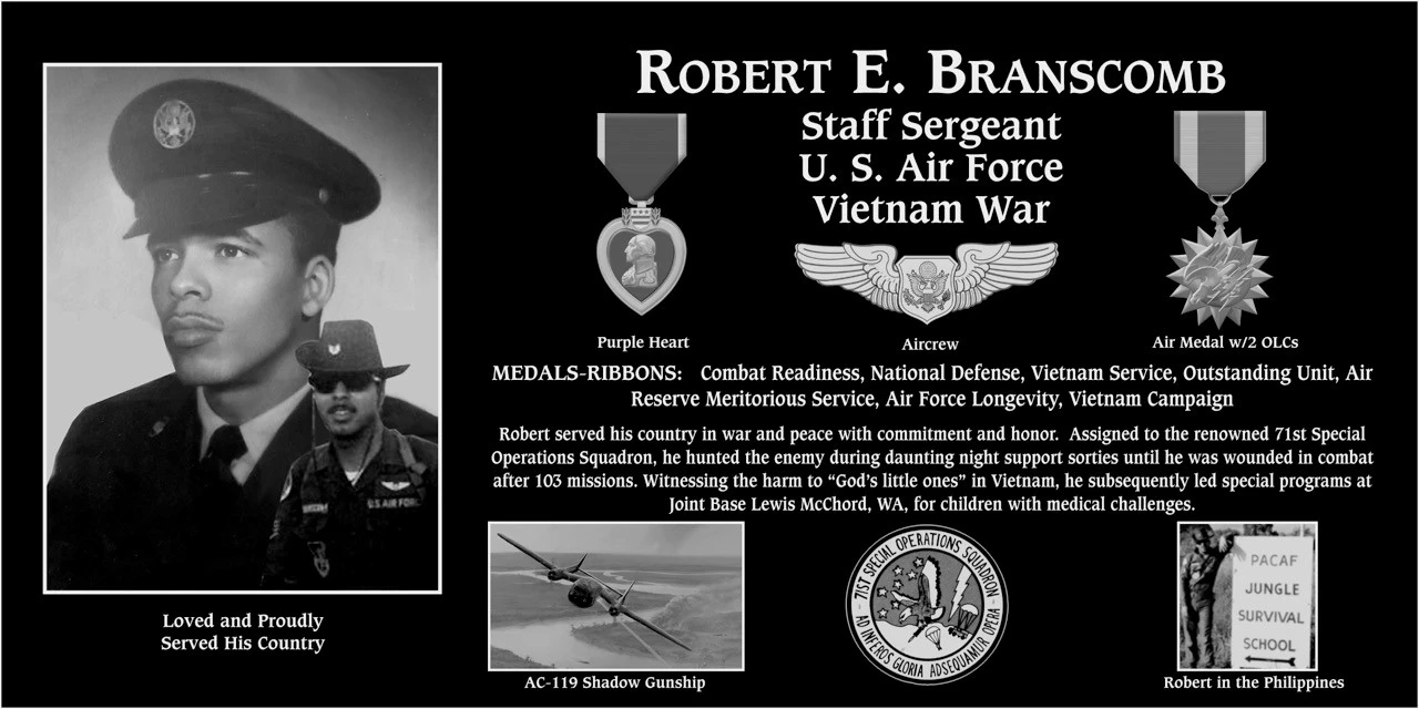 Staff Sergeant Robert E. Branscomb | Mt. Soledad Virtual Plaque