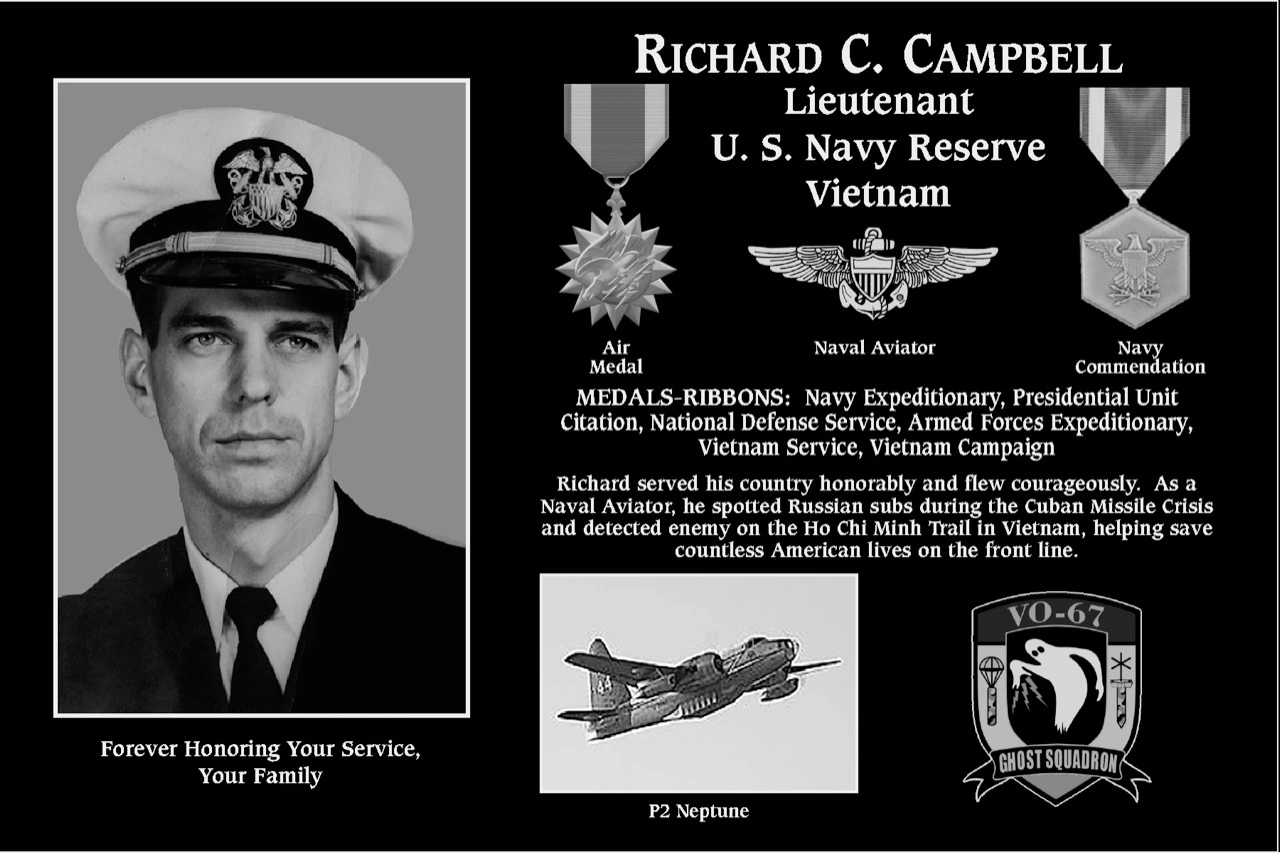 Lieutenant Richard C. Campbell | Mt. Soledad Virtual Plaque
