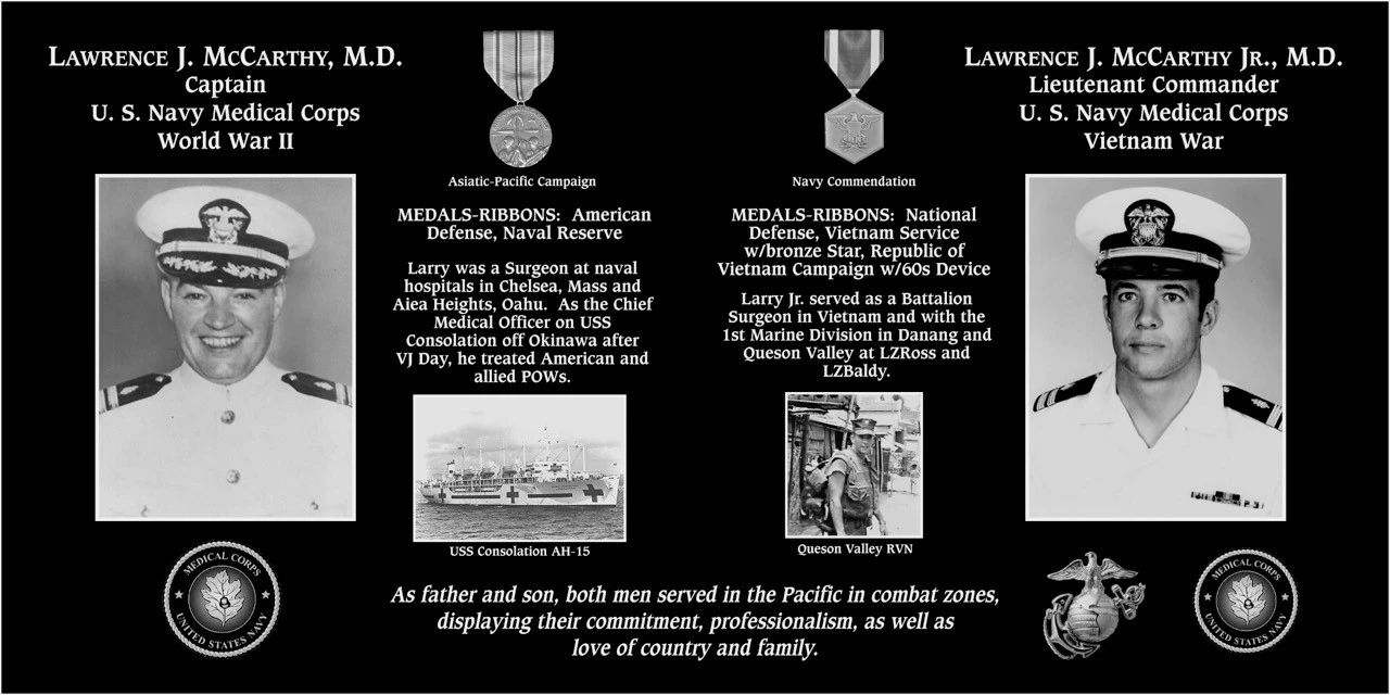 Captain Lawrence J. McCarthy | Mt. Soledad Virtual Plaque