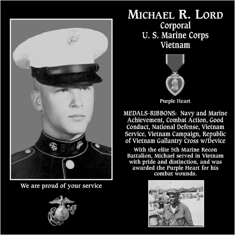 Corporal Michael R. Lord | Mt. Soledad Virtual Plaque