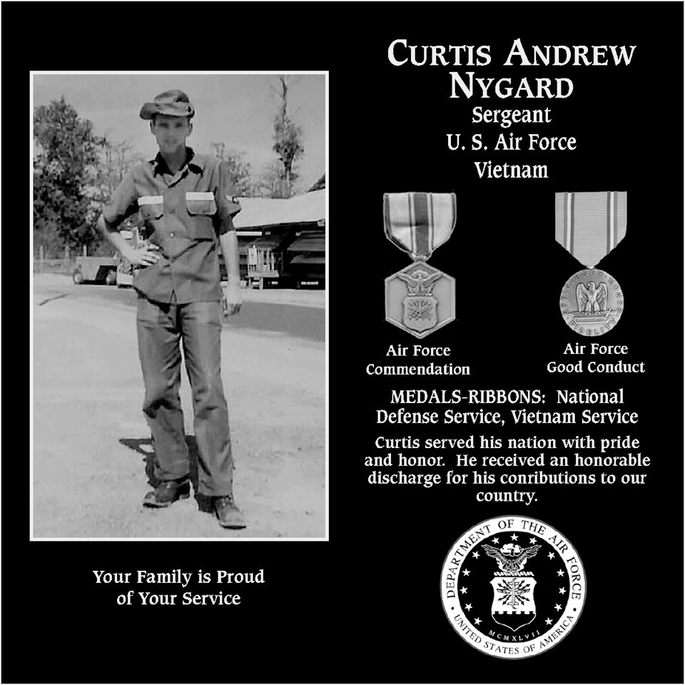 Staff Sergeant Curtis Andrew Nygard | Mt. Soledad Virtual Plaque