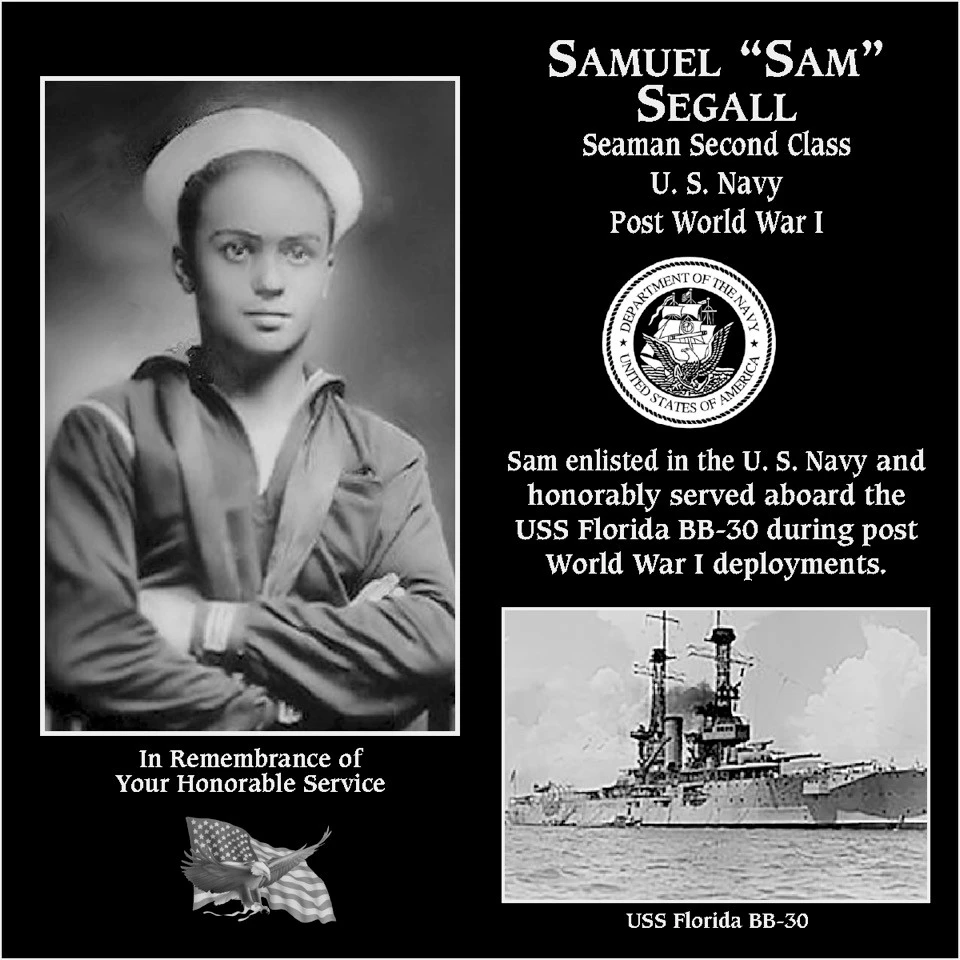 Seaman/Airman/Fireman Apprentice Samuel Segall | Mt. Soledad Virtual Plaque