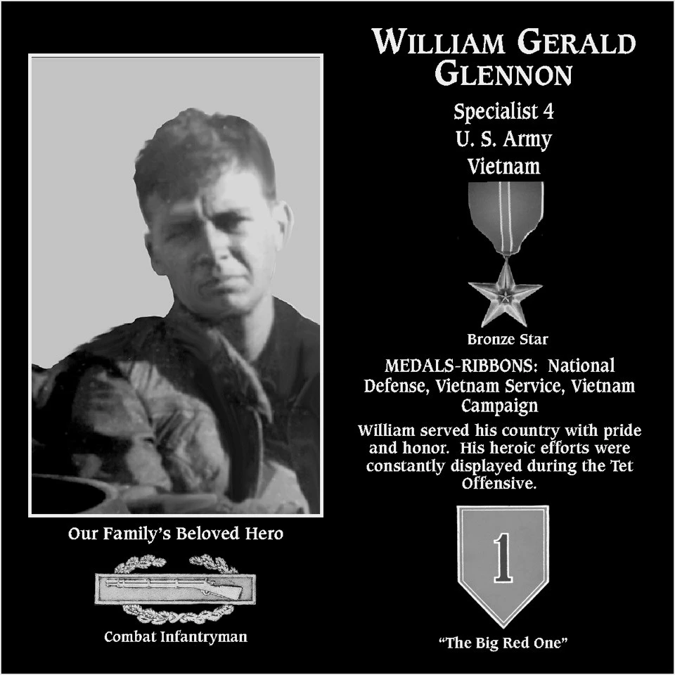 Specialist William Gerald Glennon | Mt. Soledad Virtual Plaque