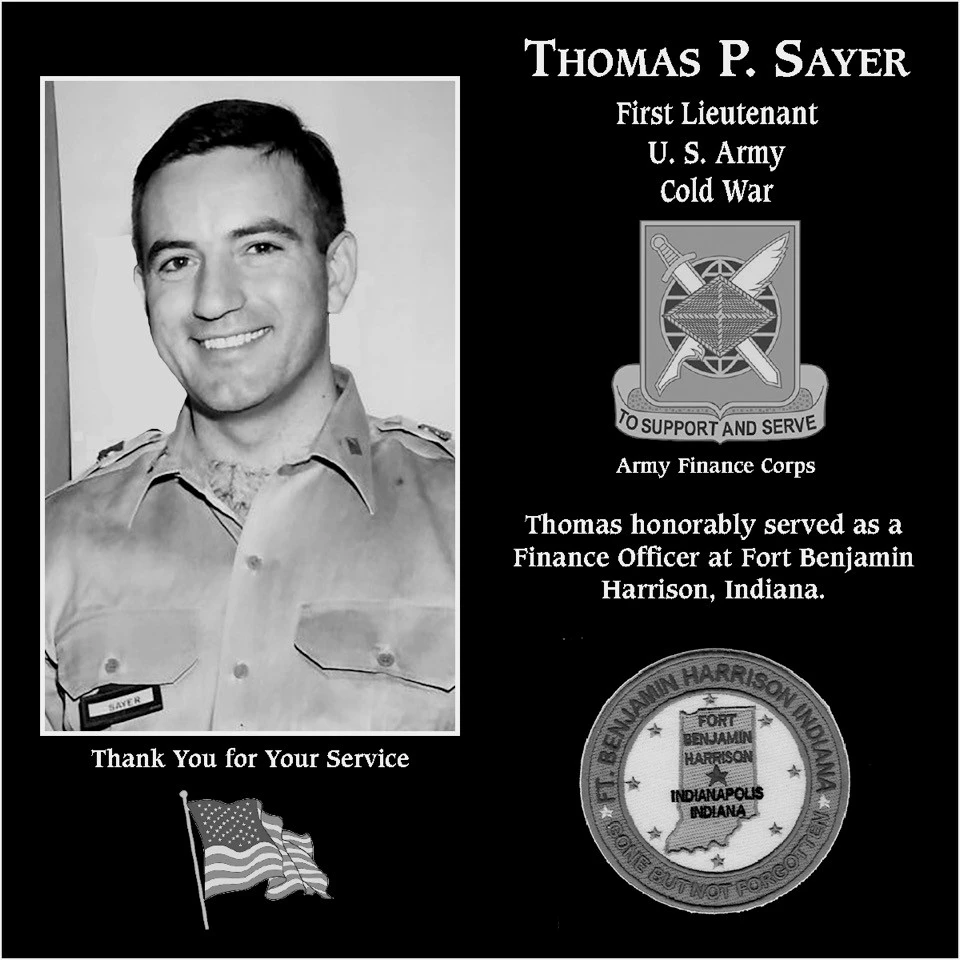 First Lieutenant Thomas P. Sayer | Mt. Soledad Virtual Plaque