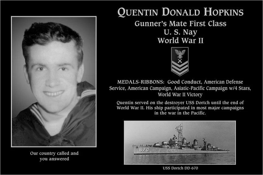 Petty Officer First Class Quentin Donald Hopkins | Mt. Soledad Virtual ...