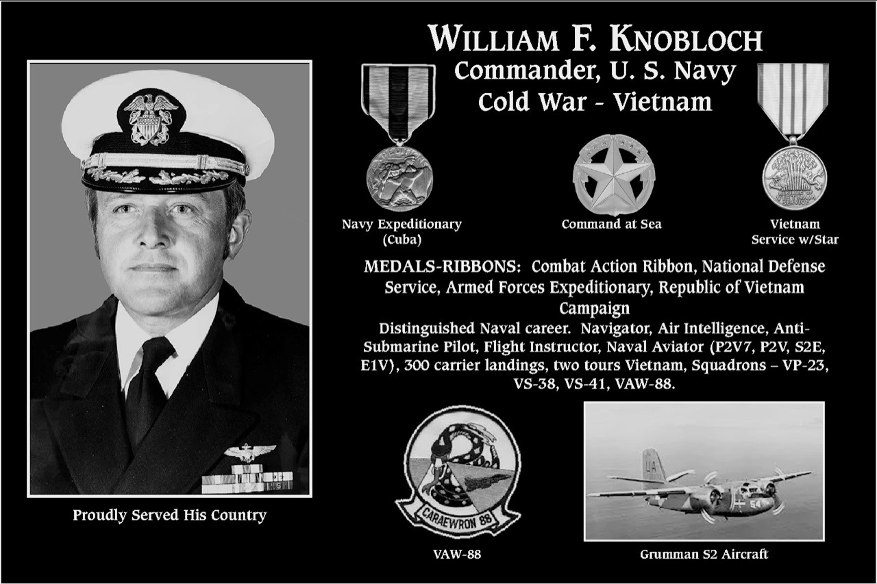 Commander William F. Knobloch | Mt. Soledad Virtual Plaque