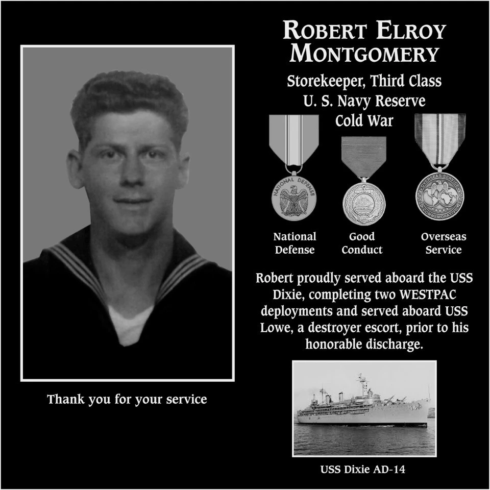 Petty Officer Third Class Robert Elroy Montgomery | Mt. Soledad Virtual ...