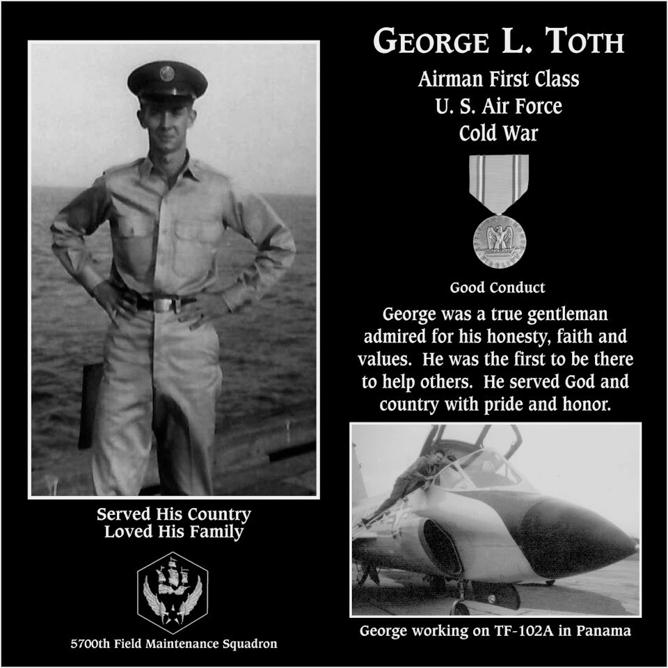 Airman First Class George L. Toth | Mt. Soledad Virtual Plaque