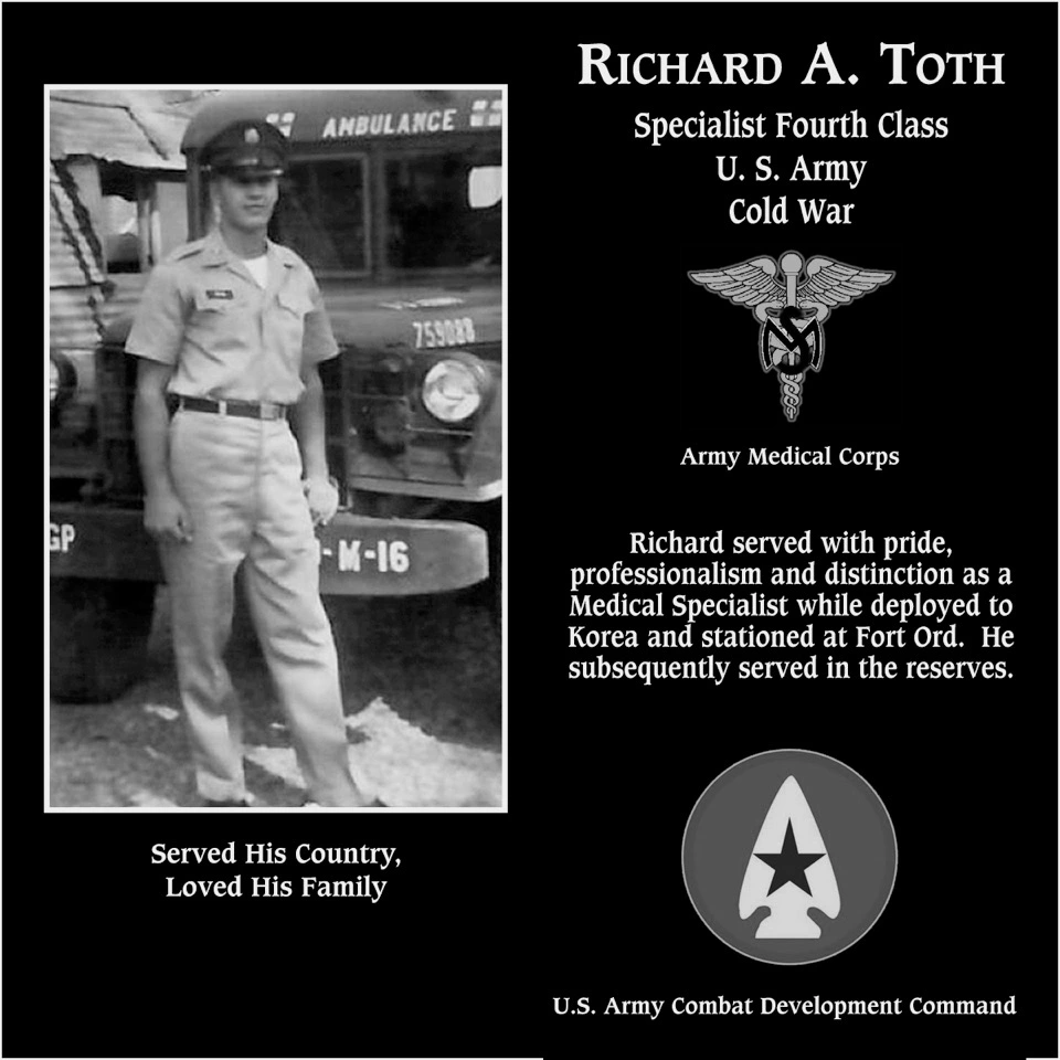 Specialist Richard A. Toth | Mt. Soledad Virtual Plaque