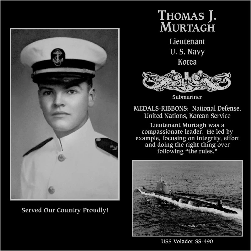 Lieutenant Thomas J. Murtagh | Mt. Soledad Virtual Plaque