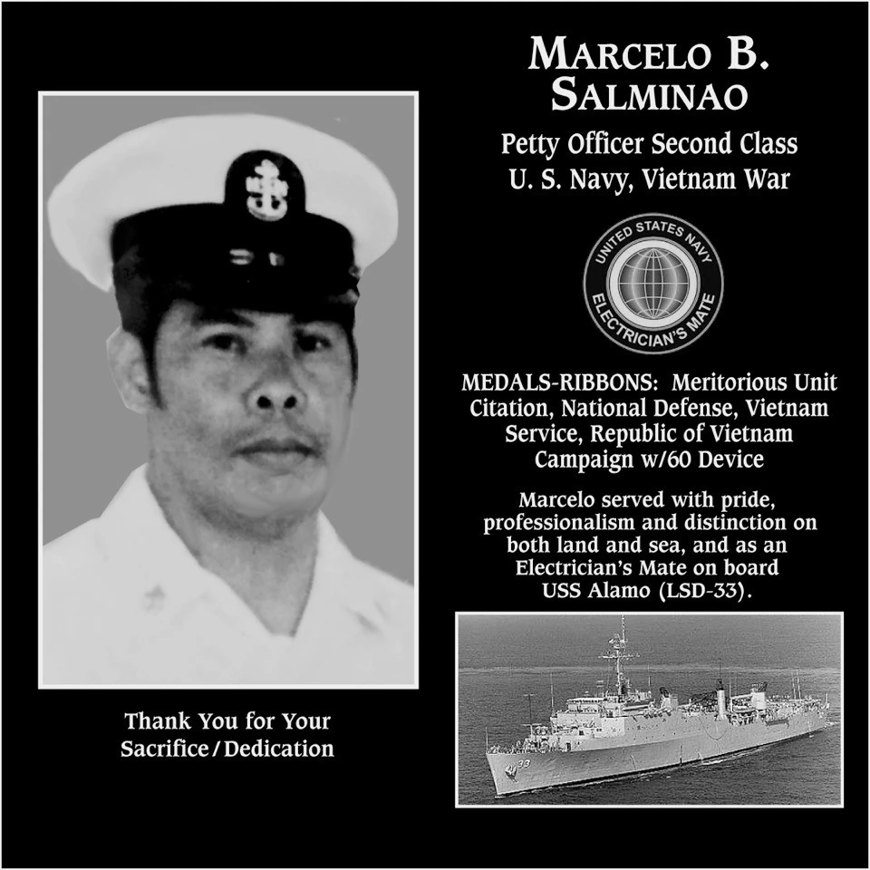 Petty Officer Second Class Marcelo B. Salminao | Mt. Soledad Virtual Plaque