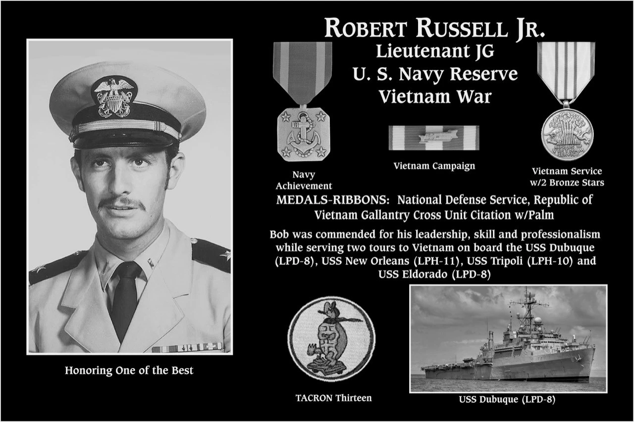 Lieutenant, Junior Grade Robert Russell Jr. | Mt. Soledad Virtual Plaque
