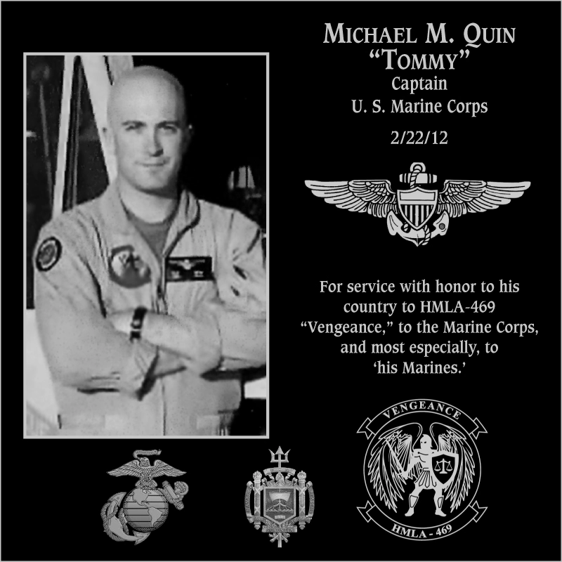 Captain Michael M Quin | Mt. Soledad Virtual Plaque