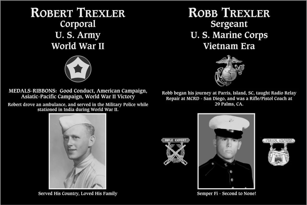 Corporal Robert Trexler | Mt. Soledad Virtual Plaque