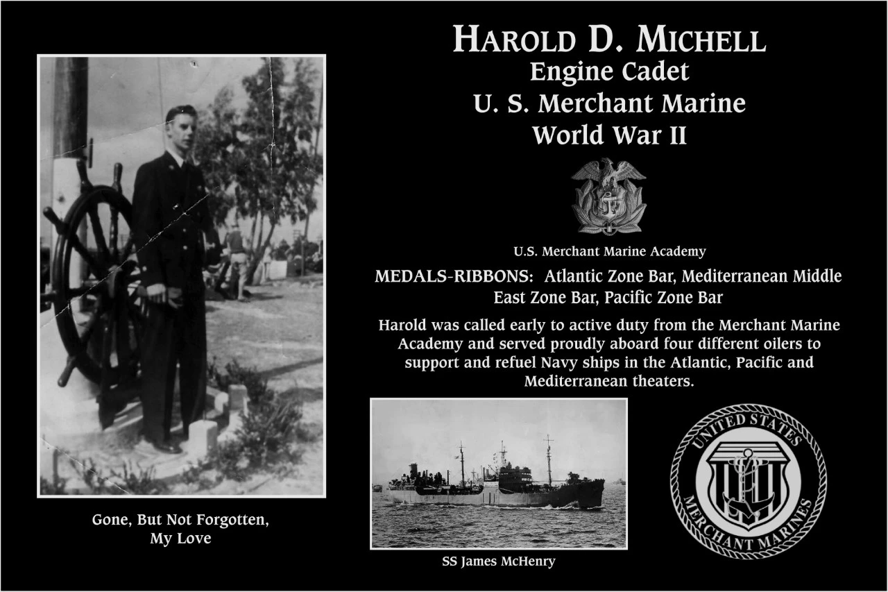 5th Eng/Eng Cadet Harold D. Michell | Mt. Soledad Virtual Plaque