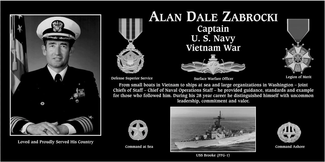 Captain Alan Dale Zabrocki | Mt. Soledad Virtual Plaque