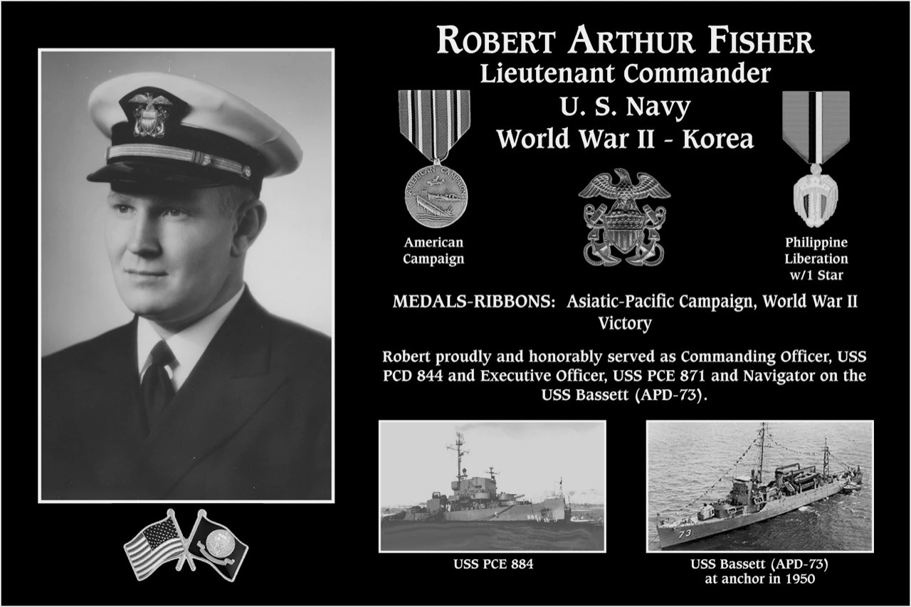 Lieutenant Commander Robert Arthur Fisher | Mt. Soledad Virtual Plaque