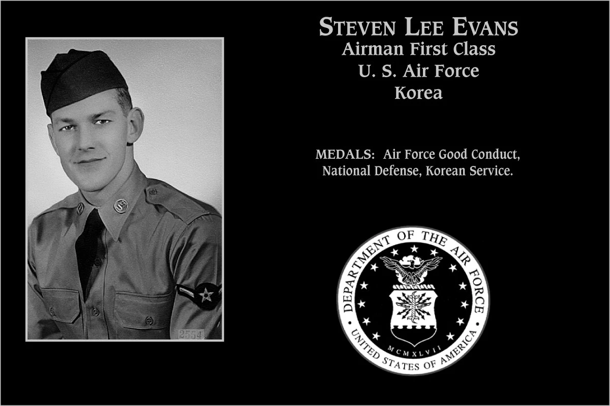 Airman First Class Steven Lee Evans | Mt. Soledad Virtual Plaque