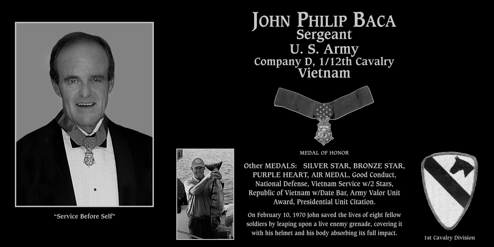 Sergeant John Philip Baca | Mt. Soledad Virtual Plaque