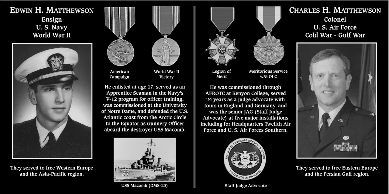 Ensign Edwin H. Matthewson | Mt. Soledad Virtual Plaque