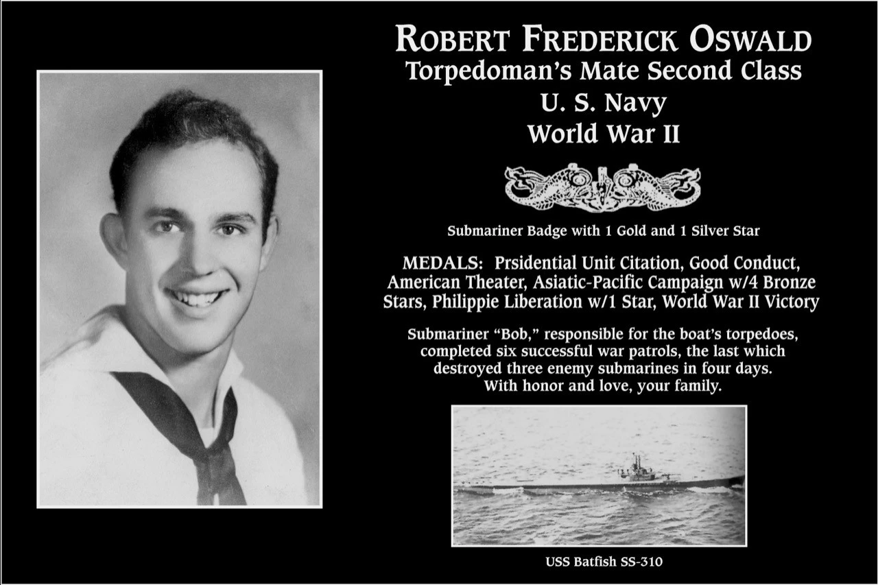 Petty Officer Second Class Robert Frederick Oswald | Mt. Soledad ...