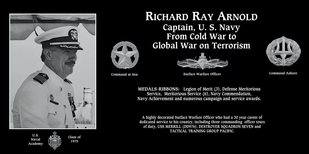 Captain Richard Ray Arnold | Mt. Soledad Virtual Plaque