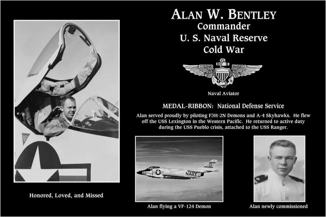Commander Alan W. Bentley | Mt. Soledad Virtual Plaque