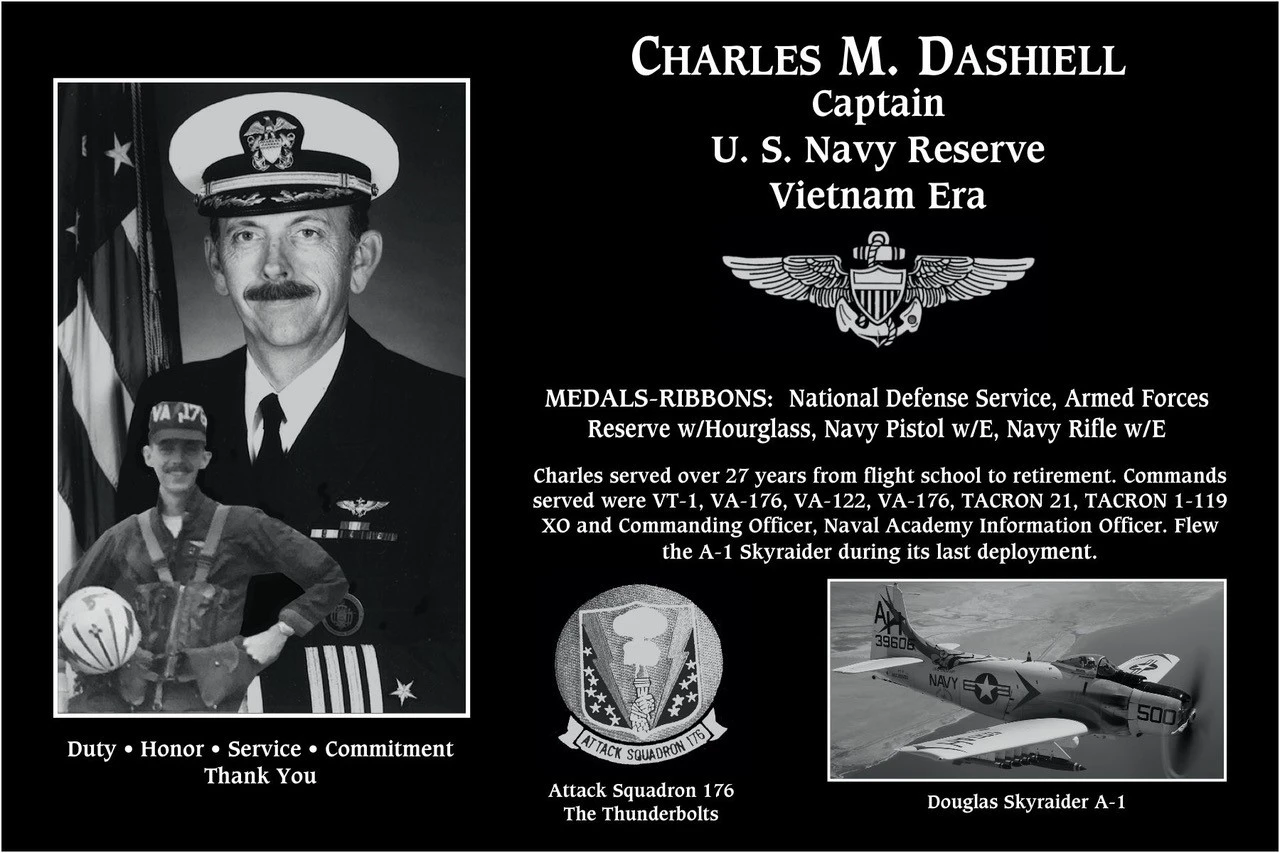 Captain Charles M. Dashiell | Mt. Soledad Virtual Plaque