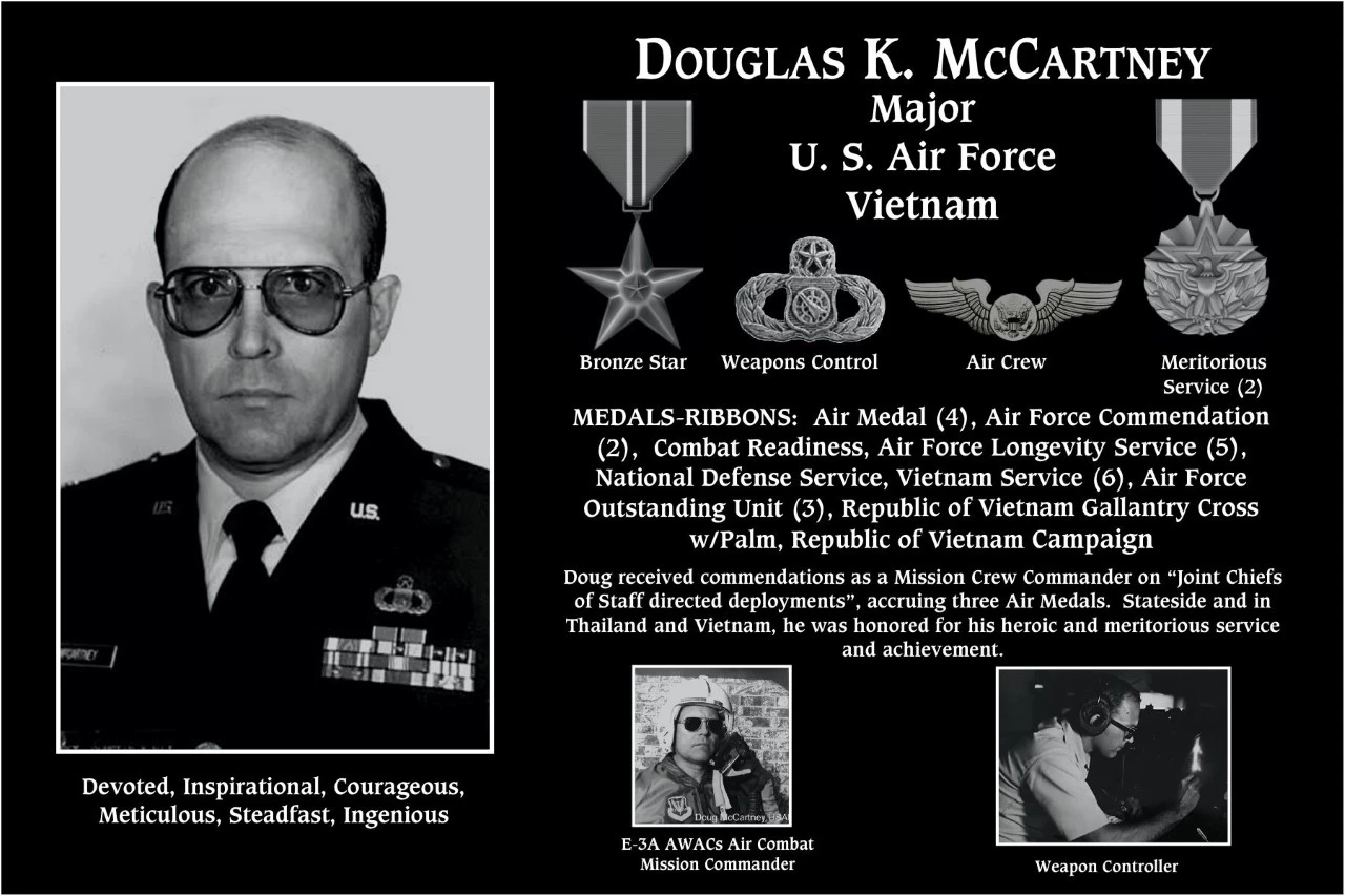 Major Douglas K. McCartney | Mt. Soledad Virtual Plaque