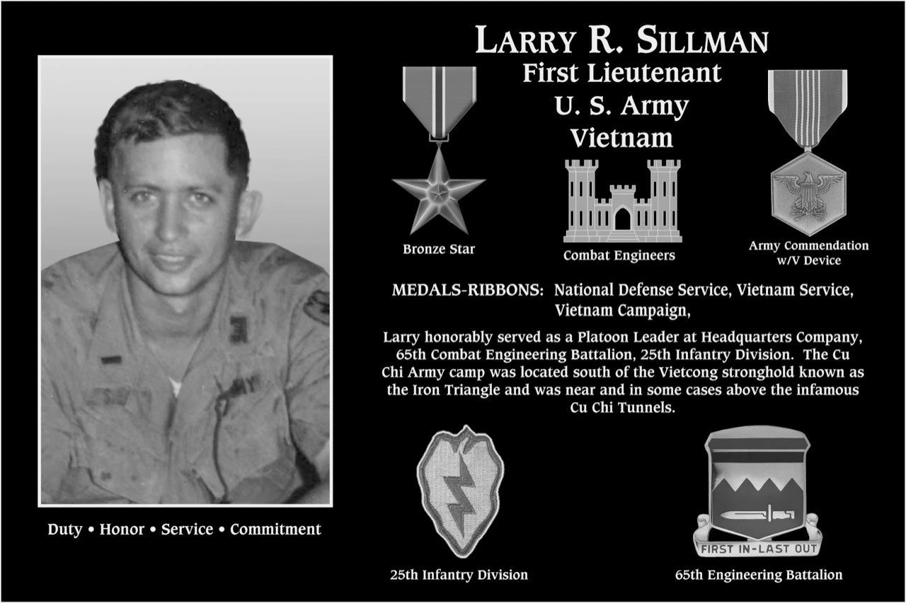First Lieutenant Larry R. Sillman | Mt. Soledad Virtual Plaque