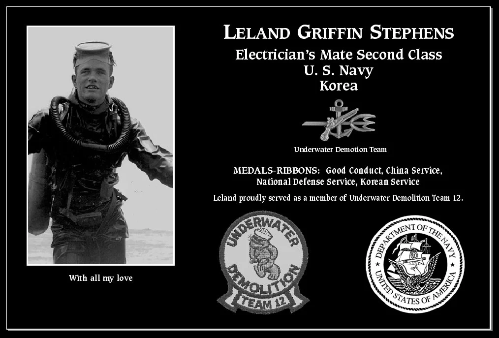 Petty Officer Second Class Leland Griffin Stephens | Mt. Soledad ...