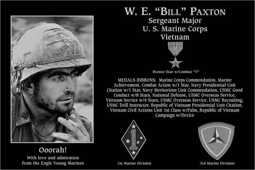 Sergeant Major W. E. Paxton | Mt. Soledad Virtual Plaque