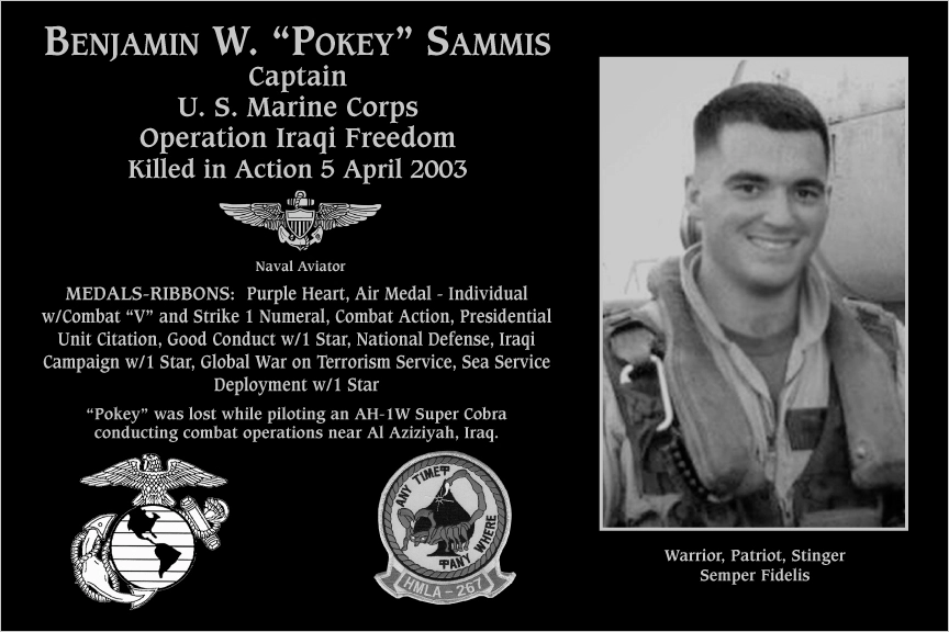 Captain Benjamin W. Sammis | Mt. Soledad Virtual Plaque