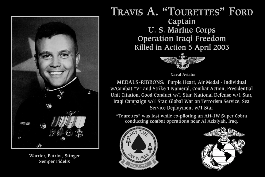 Captain Travis A. | Mt. Soledad Virtual Plaque