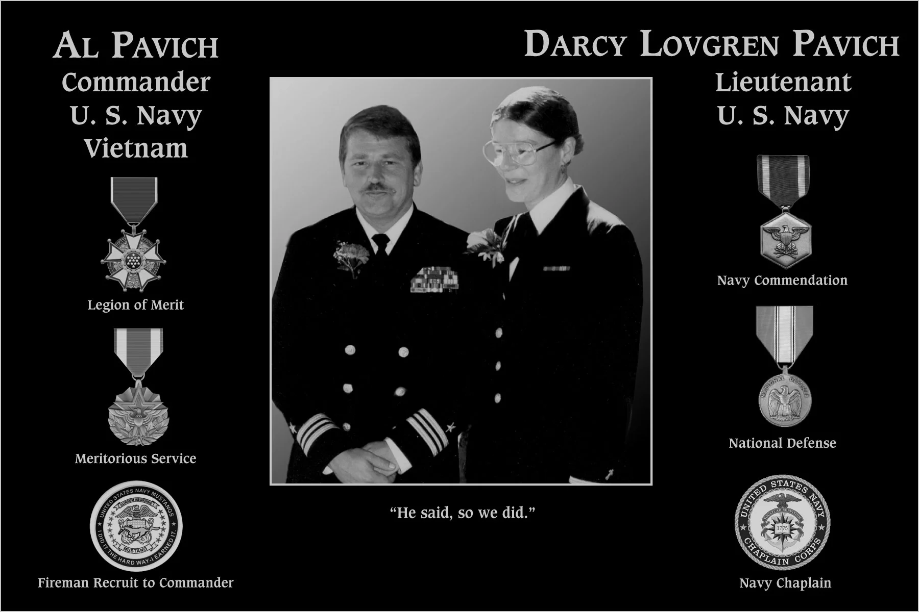 Lieutenant Darcy Lovgren Pavich | Mt. Soledad Virtual Plaque