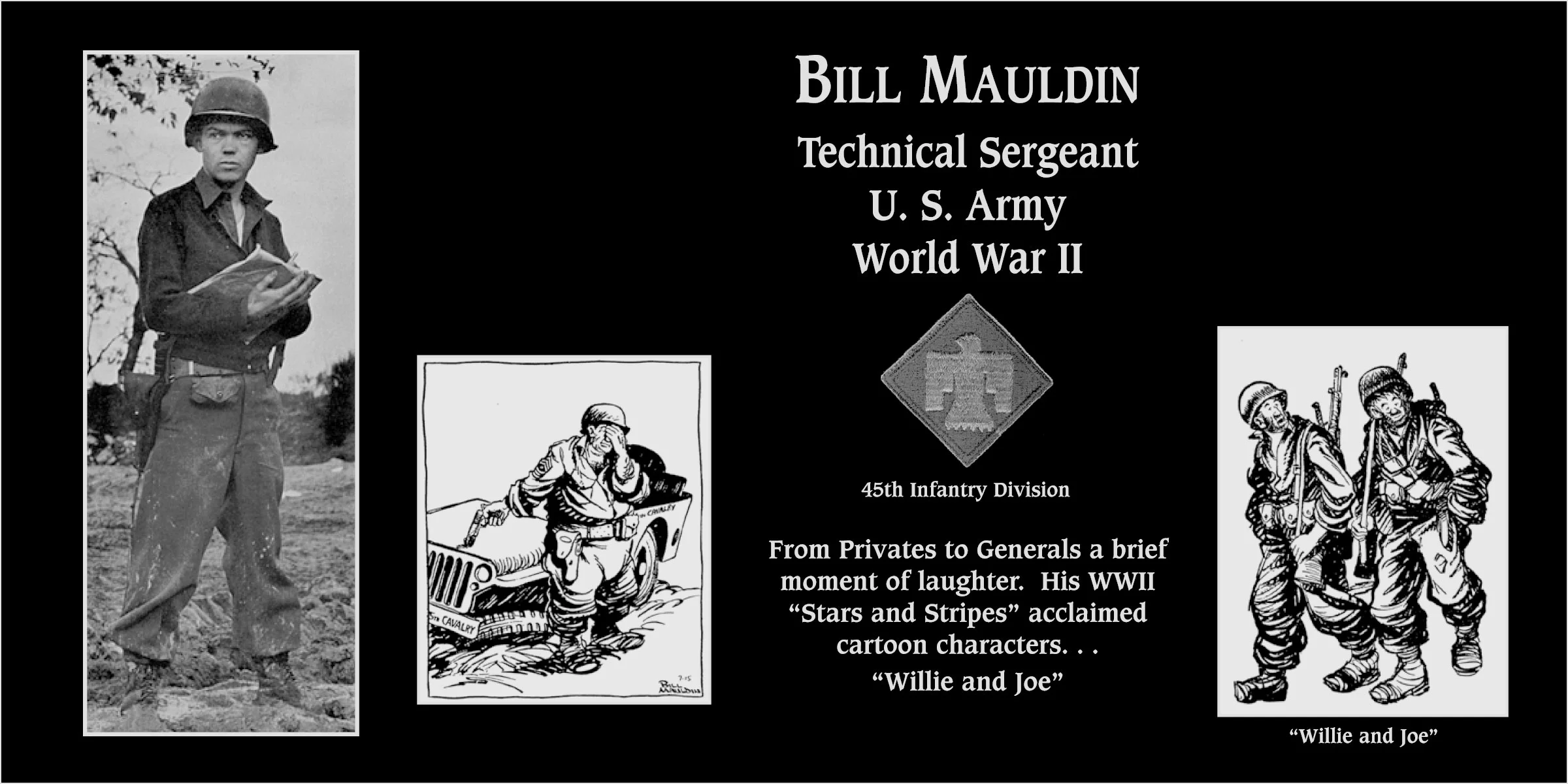 Sergeant First Class Bill Mauldin | Mt. Soledad Virtual Plaque