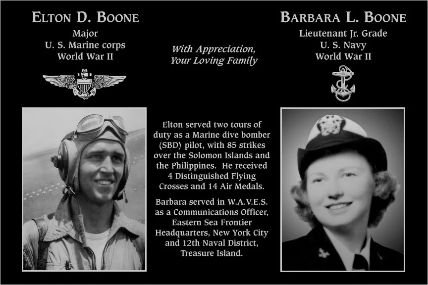 Major Elton D. Boone | Mt. Soledad Virtual Plaque