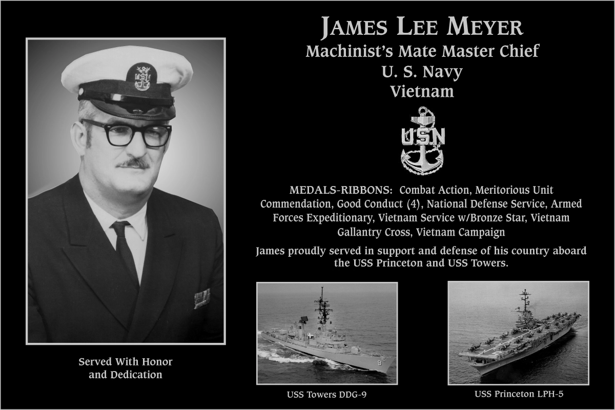 Master Chief Petty Officer James Lee Meyer | Mt. Soledad Virtual Plaque