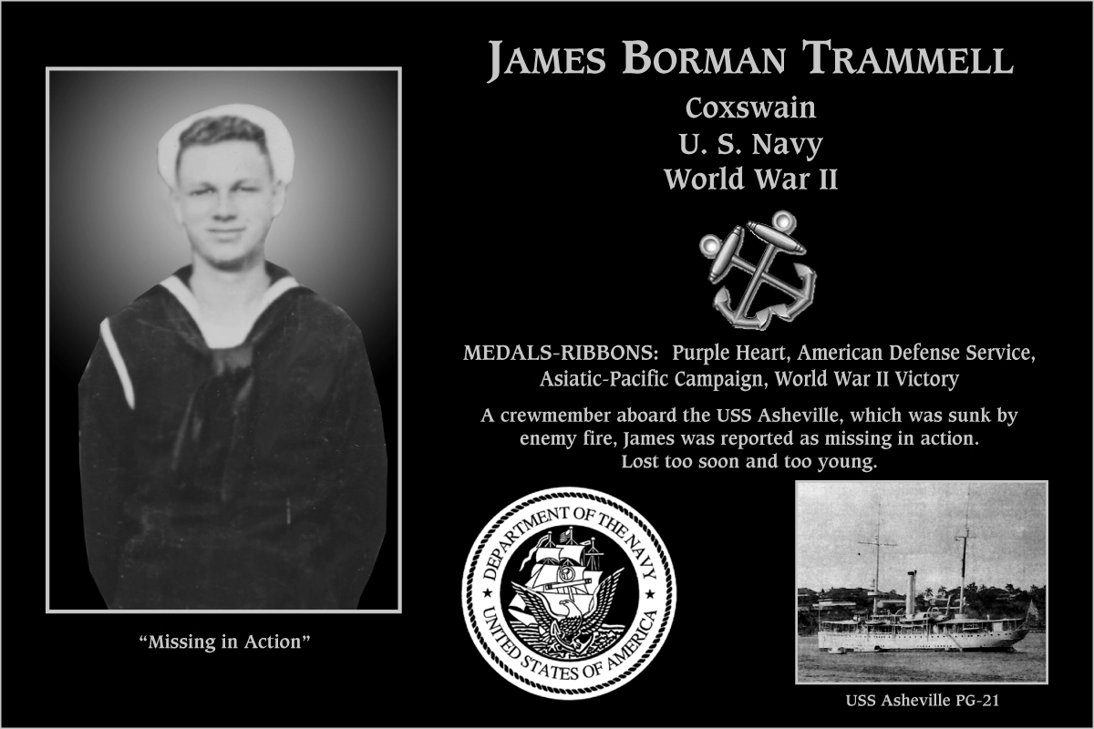 Petty Officer First Class James Borman Trammell | Mt. Soledad Virtual ...