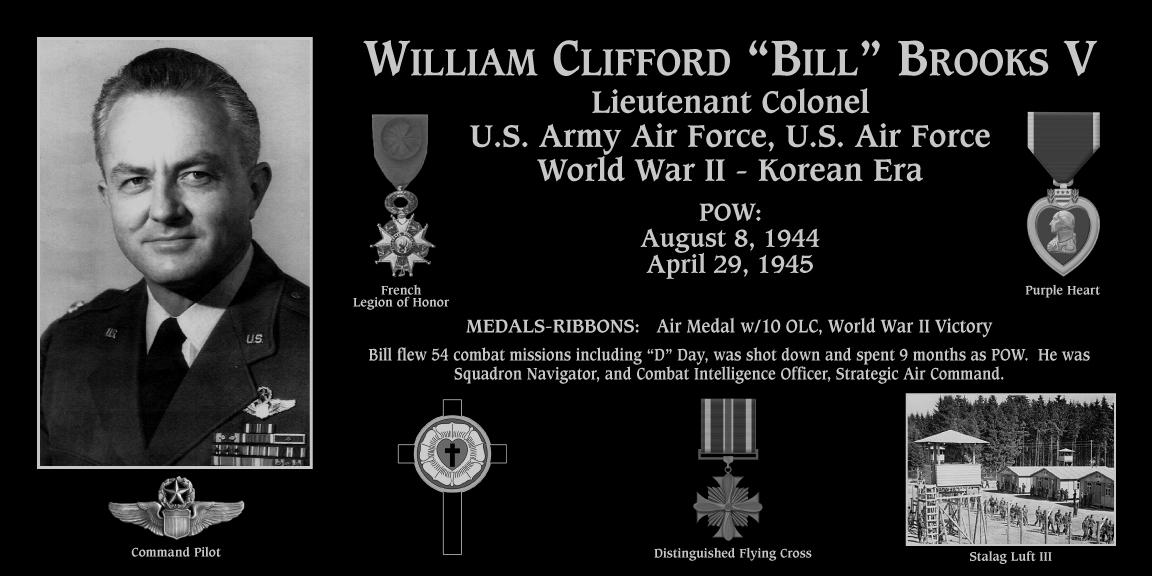 Lieutenant Colonel William Clifford Brooks v | Mt. Soledad Virtual Plaque