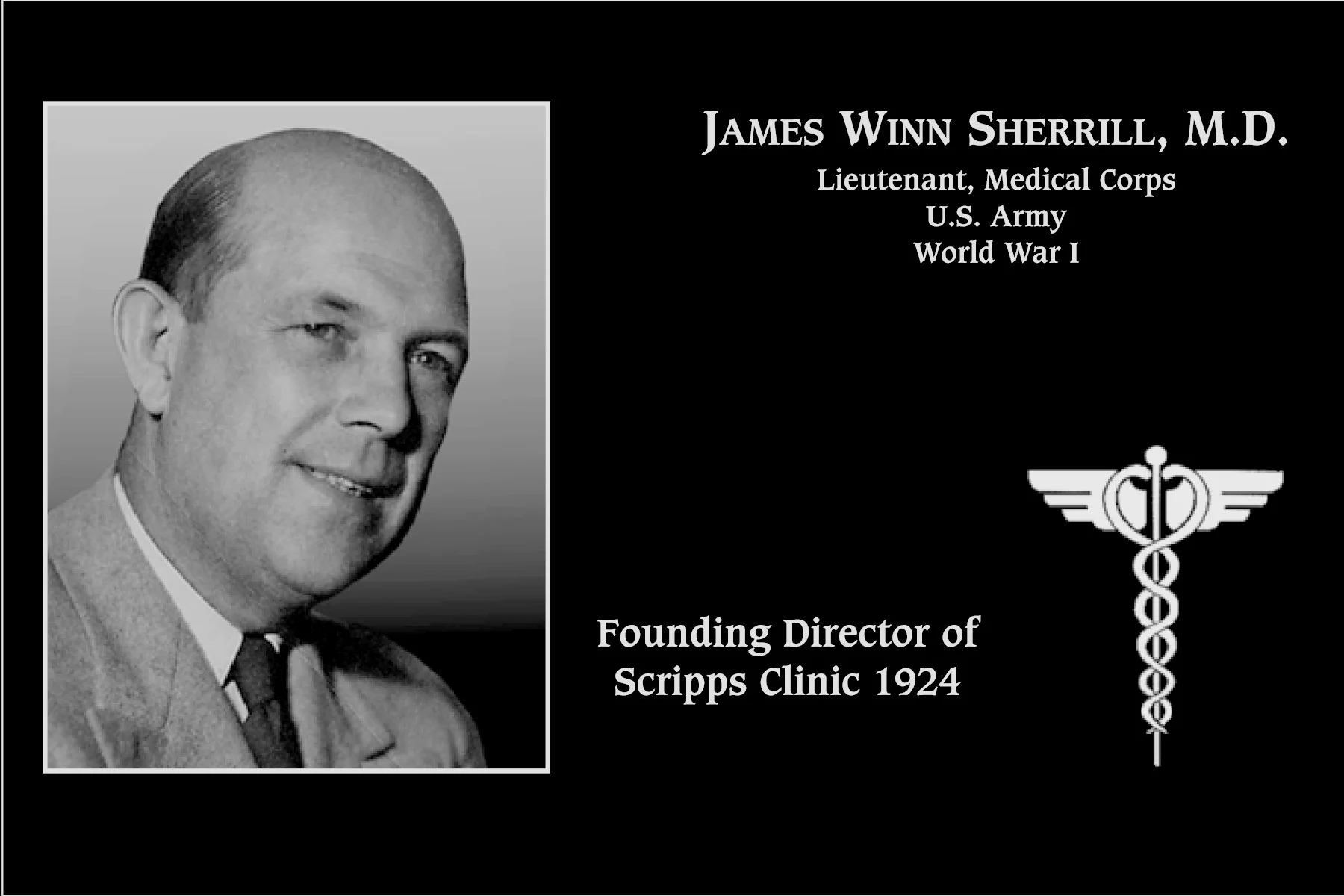 First Lieutenant James Winn Sherrill | Mt. Soledad Virtual Plaque