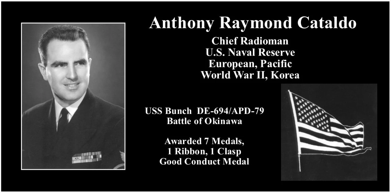 Chief Petty Officer Anthony Raymond Cataldo | Mt. Soledad Virtual Plaque